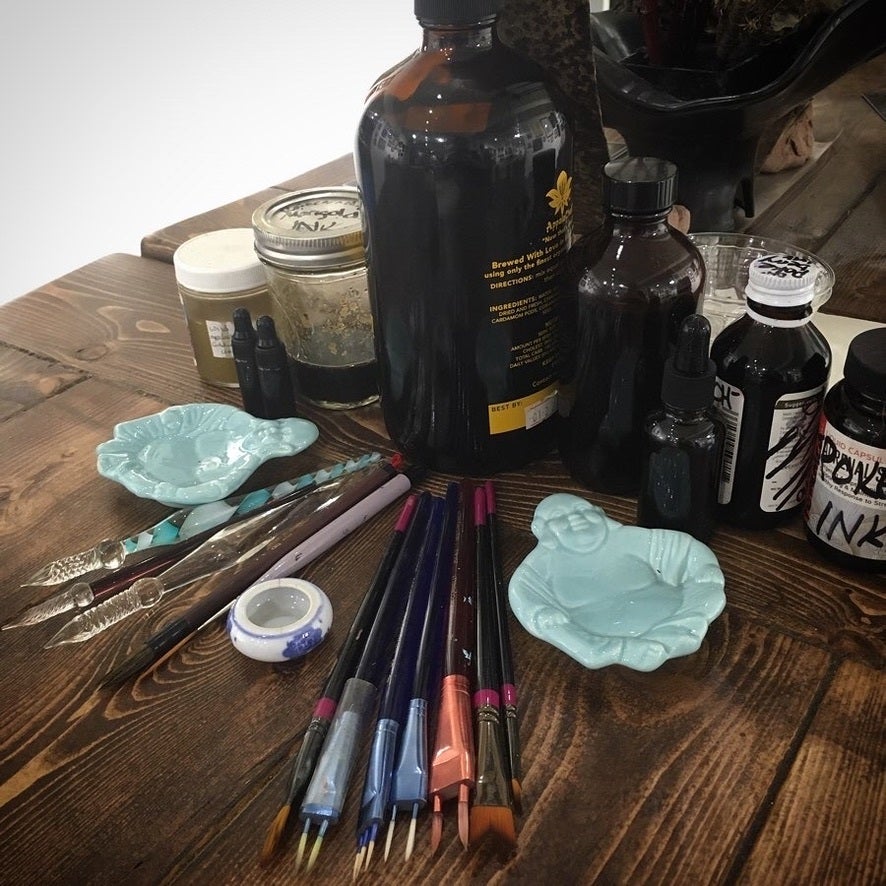 Avocado Ink Plant Pigment Workshop with Annie Kyla | Art Garden AVL
